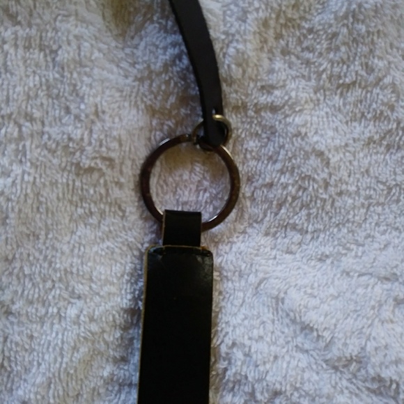 Miu Miu | Accessories | Miu Miu Logo Leather Key Ring Chain With Clasp ...